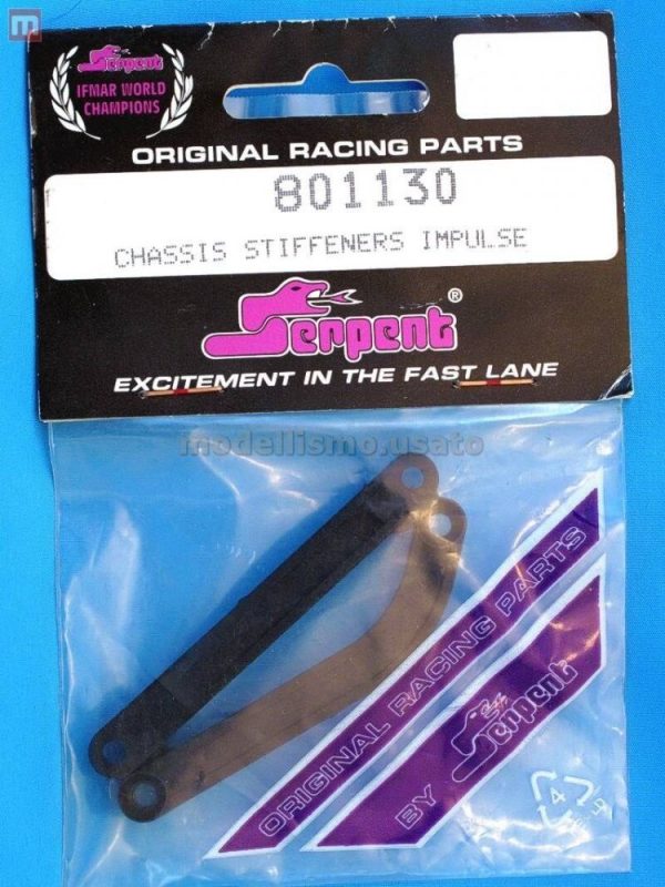 Serpent 801130 Impulse Refuerzo de chasis L y R - Hobby Models